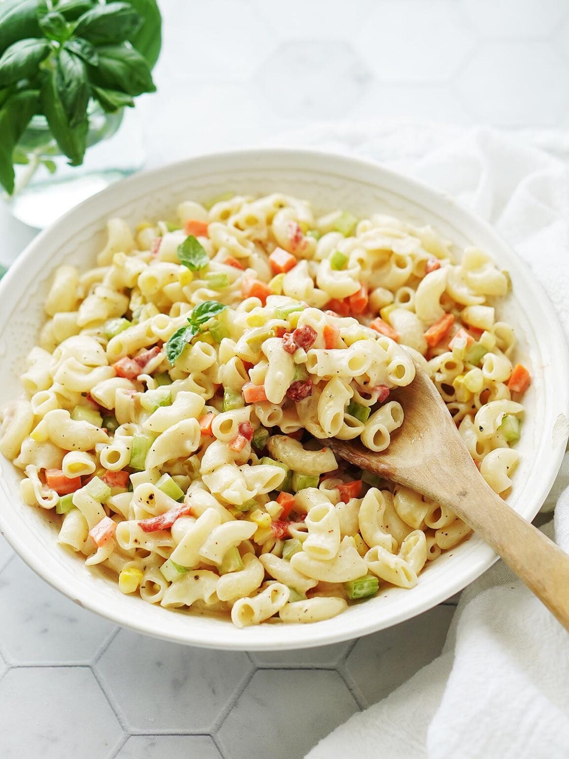 Ensalada De Coditos (Mexican Pasta Salad) | by Muy Delish