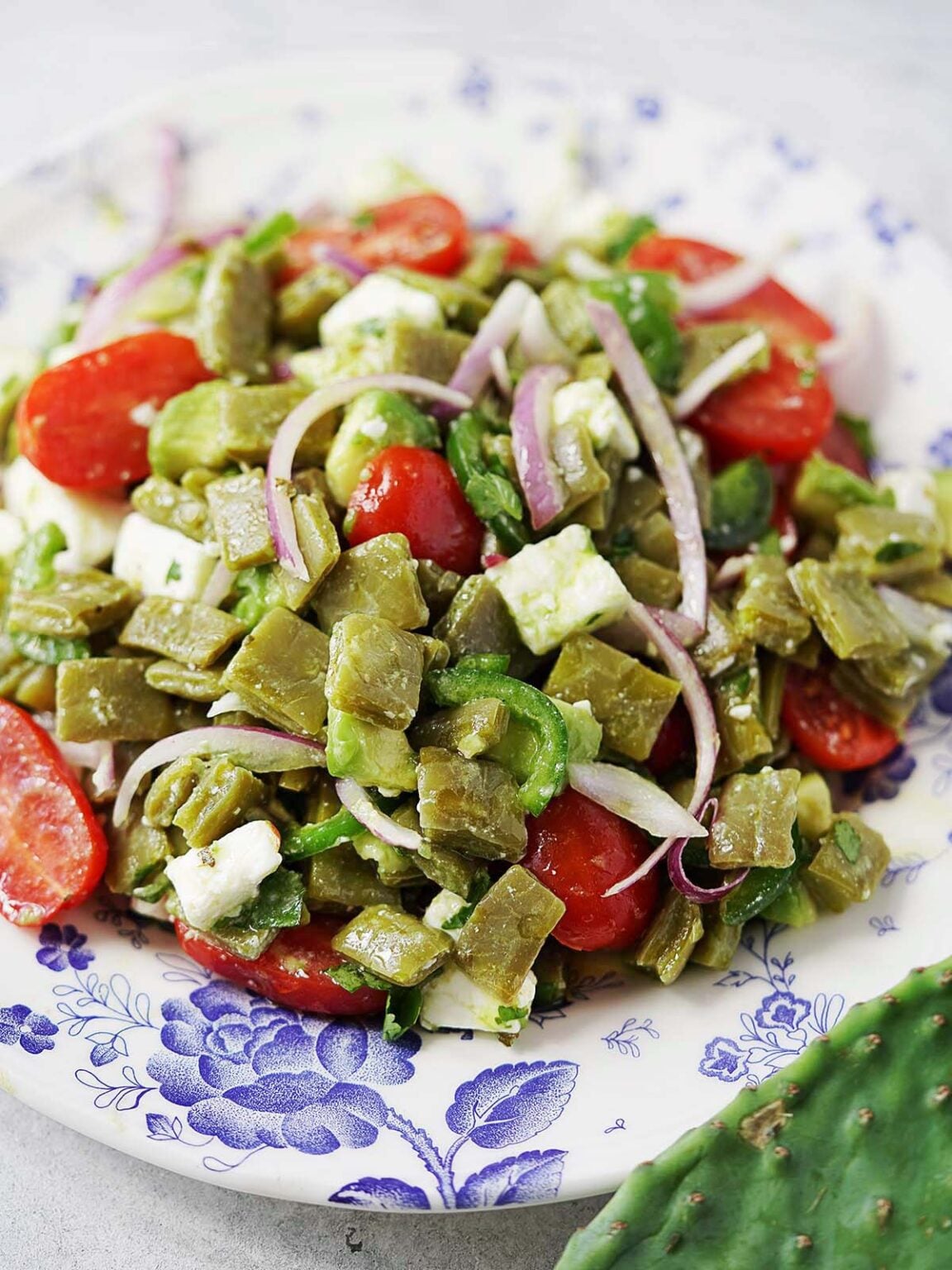 Cactus Salad (Ensalada De Nopales) | Mexican Recipes