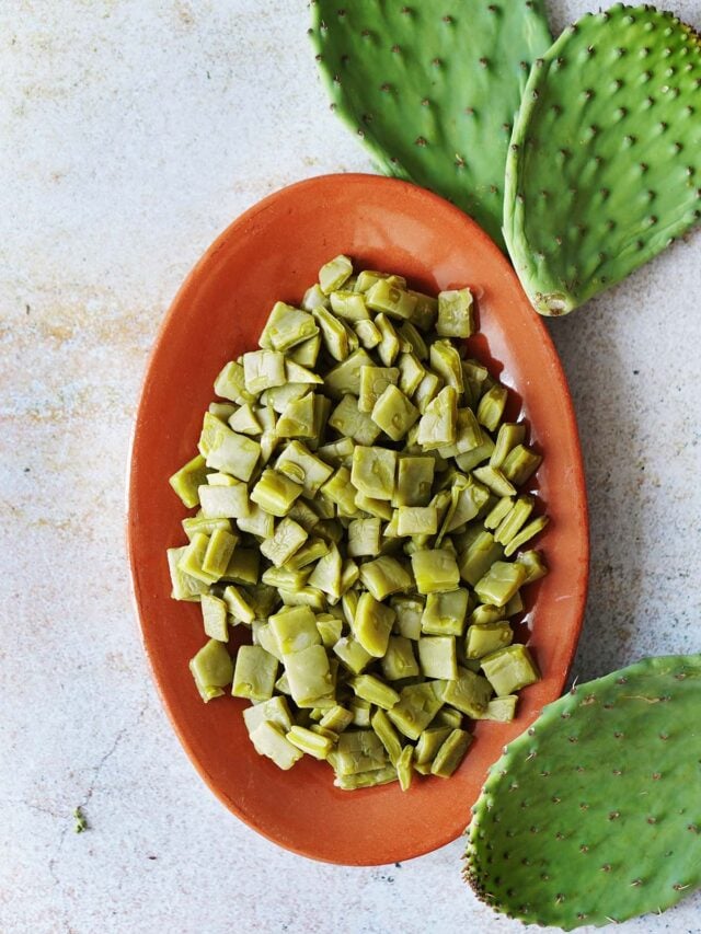 How To Prepare Nopales (Cactus Pads) | by Muy Delish