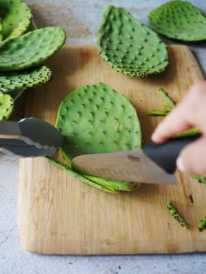How To Prepare Nopales (Cactus Pads) | by Muy Delish