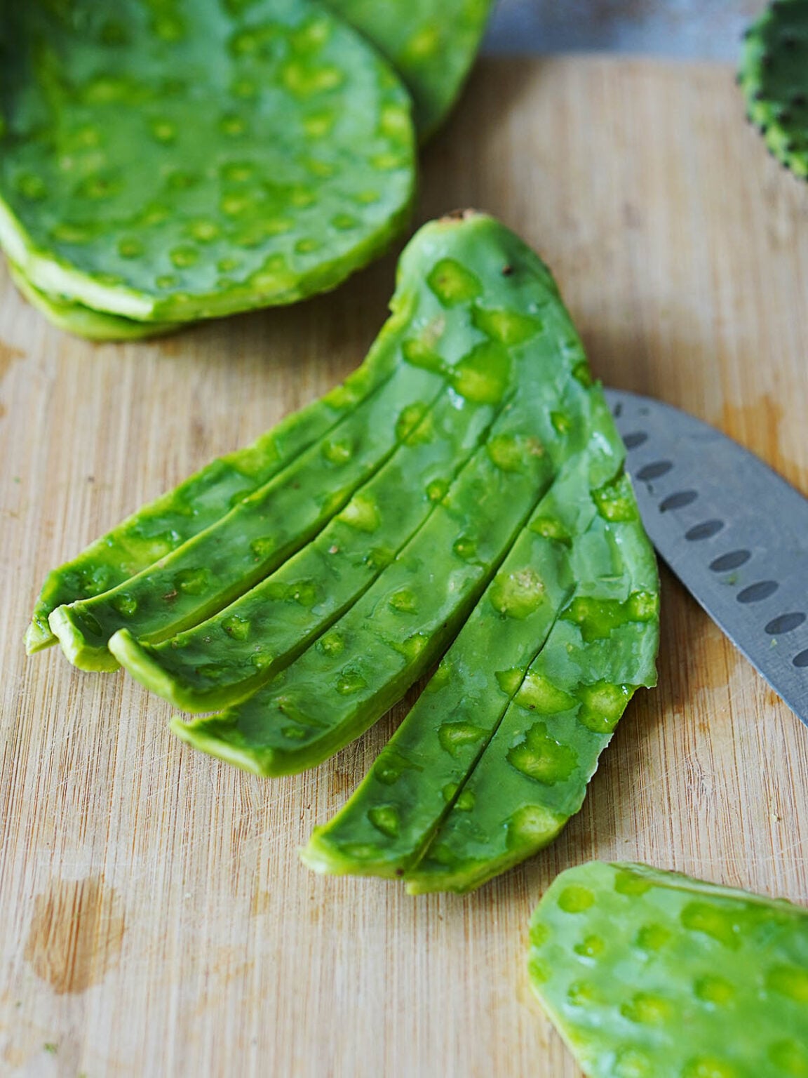 How To Prepare Nopales (Cactus Pads) | by Muy Delish