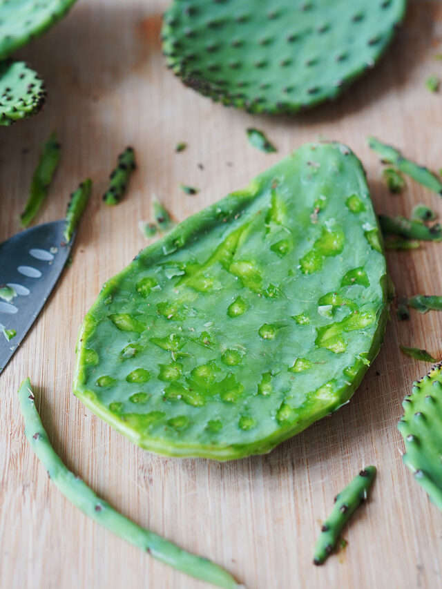 How To Prepare Nopales (Cactus Pads) | by Muy Delish