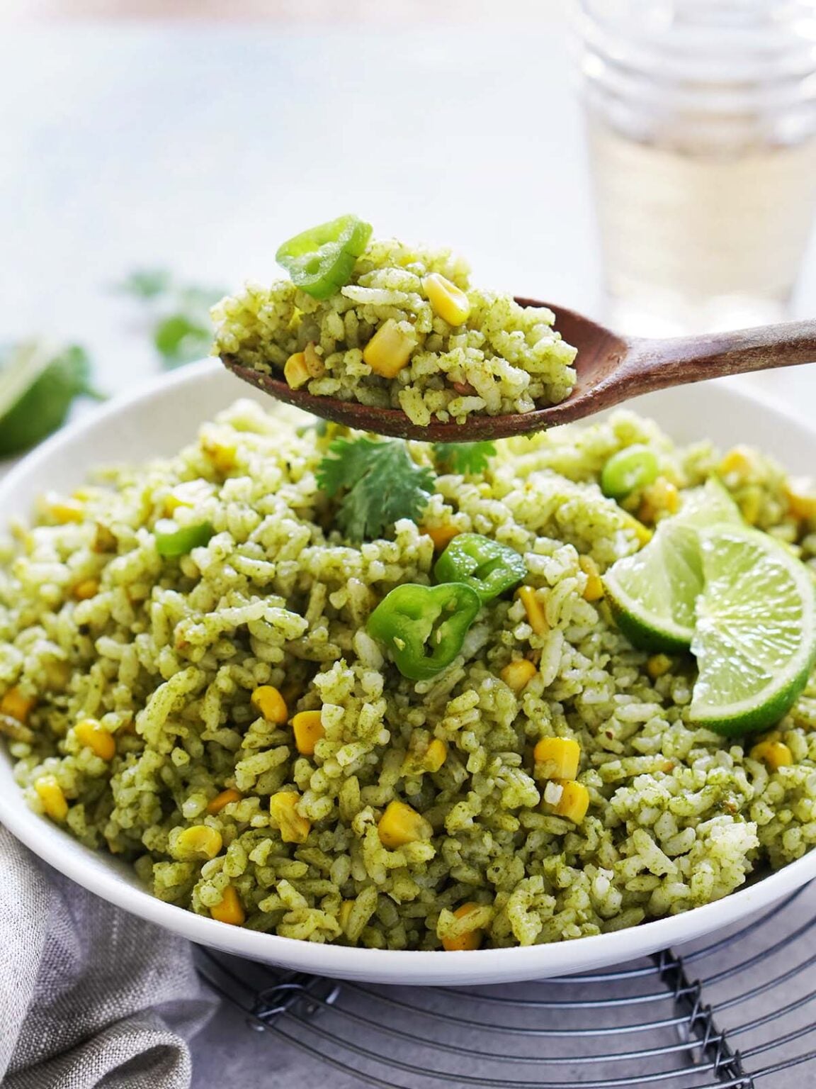 Arroz Verde (Mexican Green Rice Recipe)