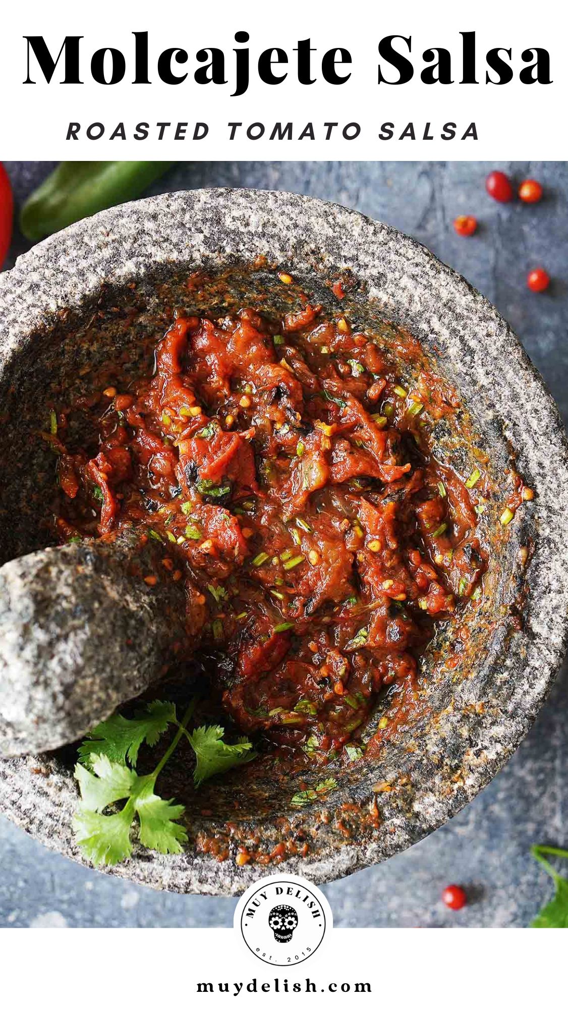 Molcajete Salsa | Muy Delish | Salsa Molcajeteada