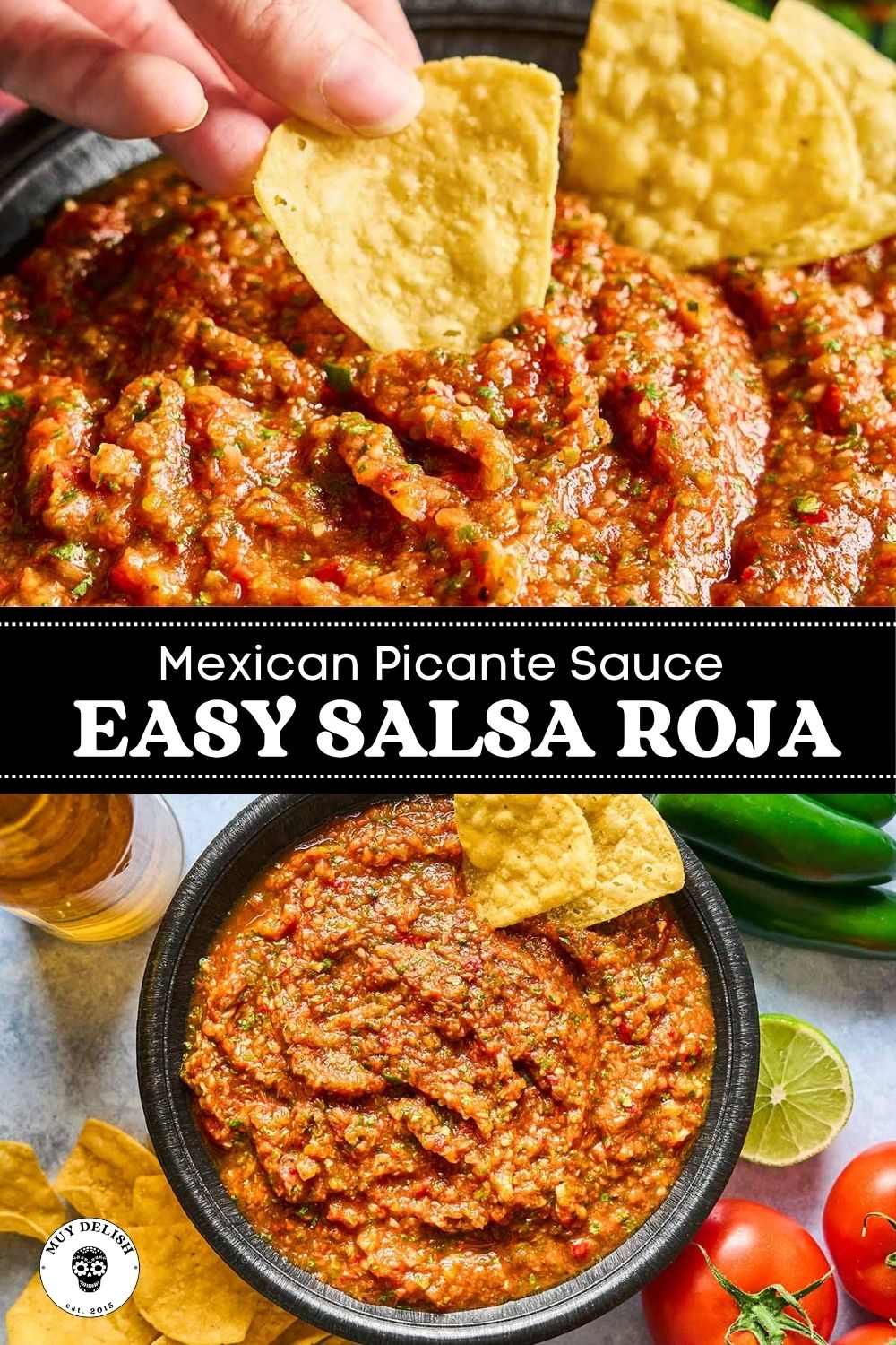 Salsa Roja - Picante Sauce For Tacos, Eggs & Mexican Dishes